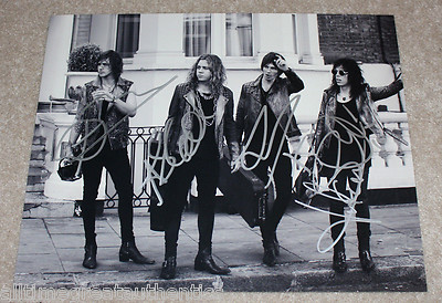 THE STRUTS BRITISH ROCK BAND SIGNED AUTHENTIC 11X14 PHOTO COA X4 HAVE ...