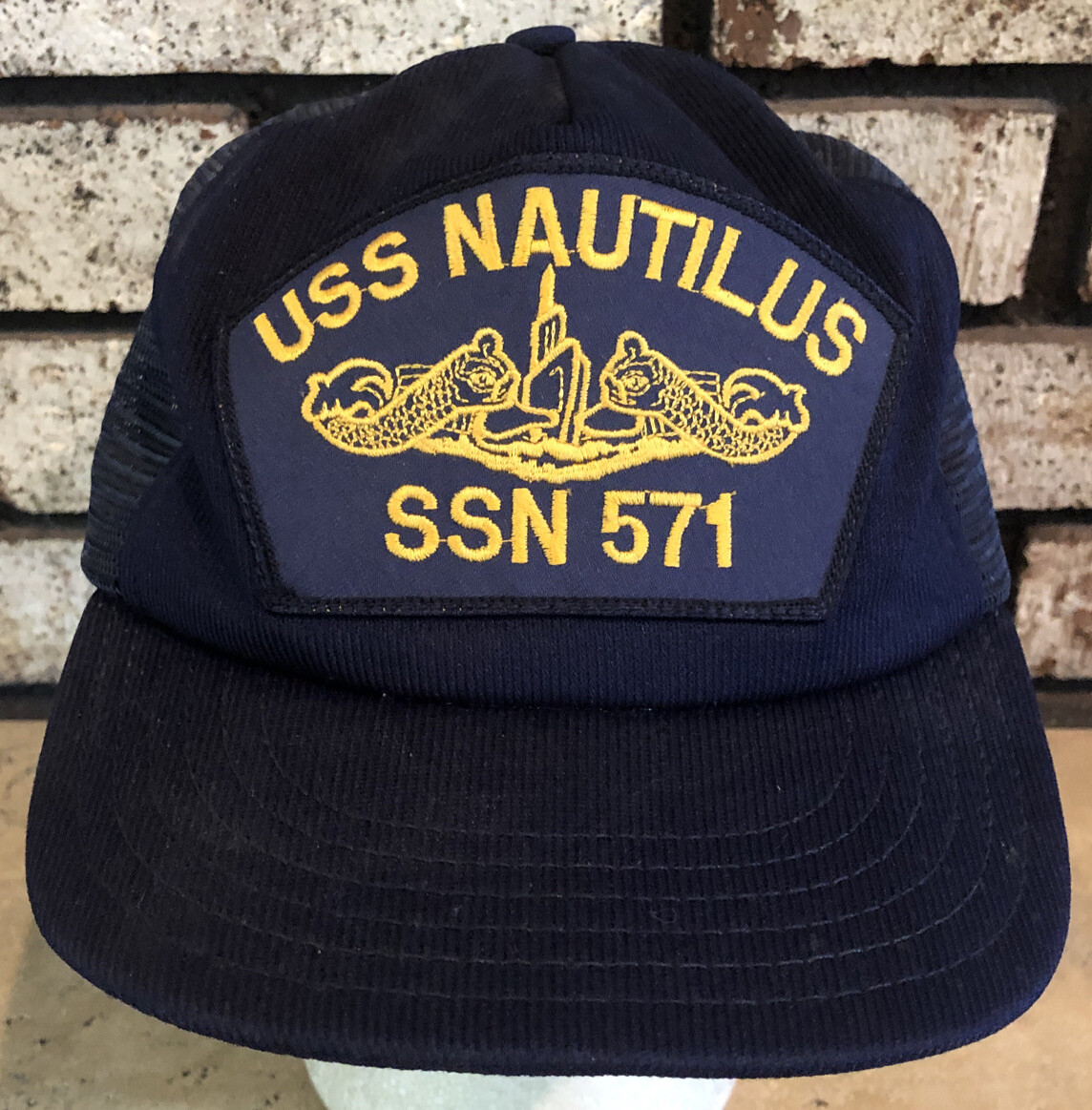USS Nautilus SSN 571 Mesh Foam Embroidered Patch SnapBack Hat Cap vtg ...