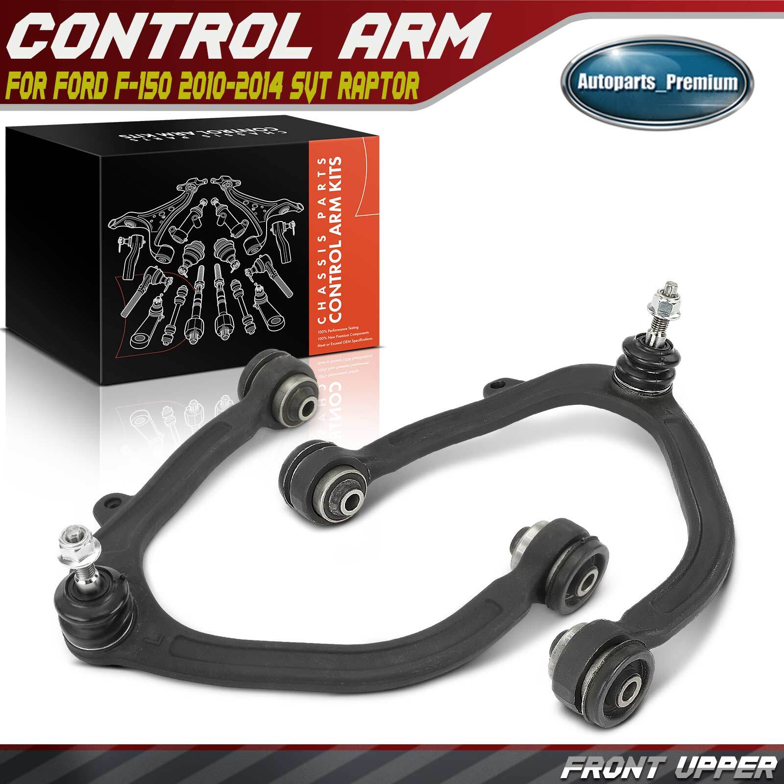 2x Front Upper Control Arm & Ball Joint Assy for Ford F-150 2010-2014 ...