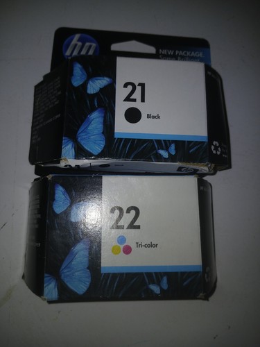 Original HP Ink Cartridges 21 22 Combo Pack HP Expired Brand New | eBay