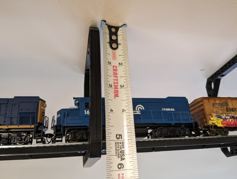 HO Scale Ceiling Hanger Mount Bridge Kit for Single Train Track (10 ...