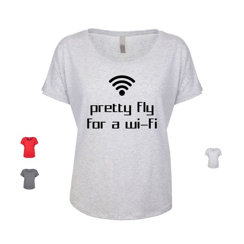 Pretty Fly For A WiFi fly wi-fi internet signal connection Women's Dolman | eBay