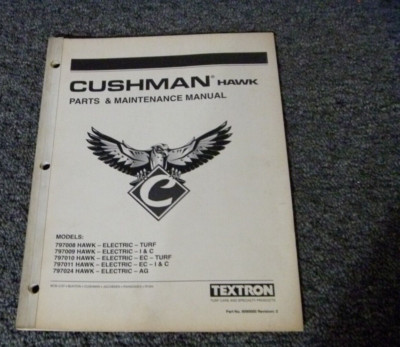Cushman Hawk 797010 Electric EC Turf Utility Cart Parts & Maintenance ...