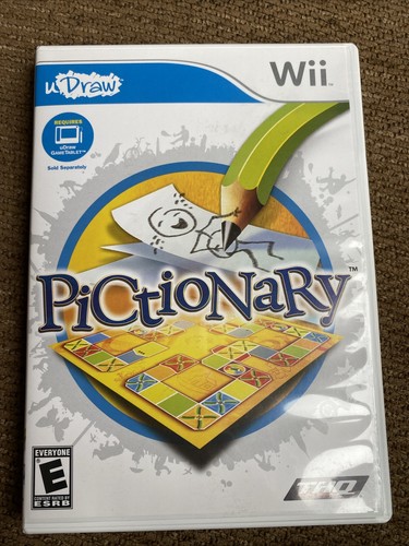UDraw: Pictionary (Nintendo Wii, 2010) W/ Original Case & Manuals CIB ...