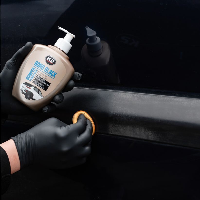 K2 BONO BLACK Car Bumper Plastic Rubber Restorer Dressing Cover ...