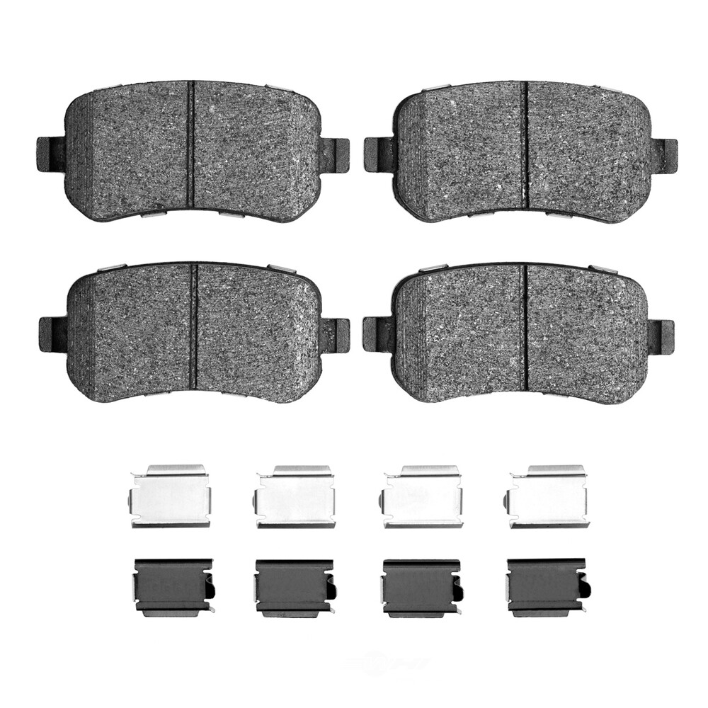 Disc Brake Pad Set-DFC 3000 Ceramic Brake Pads and Hardware Kit R1 ...