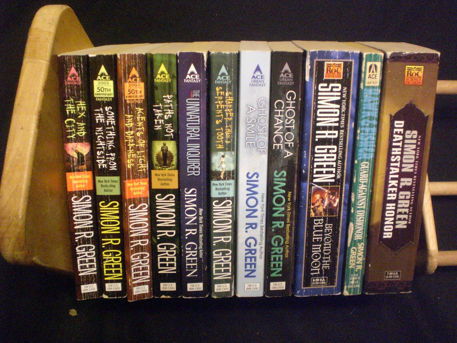 12 Simon R Green NIGHTSIDE Deathstalker GHOST FINDERS Secret Histories ...