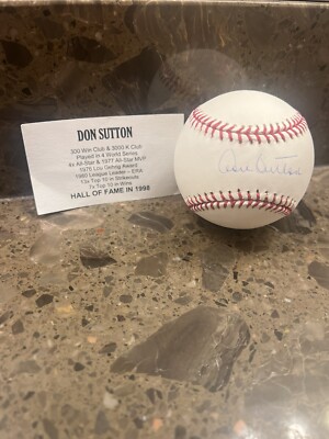 DON SUTTON SIGNED AUTOGRAPHED BALL BASEBALL OFFICIAL MLB TRISTAR COA | eBay