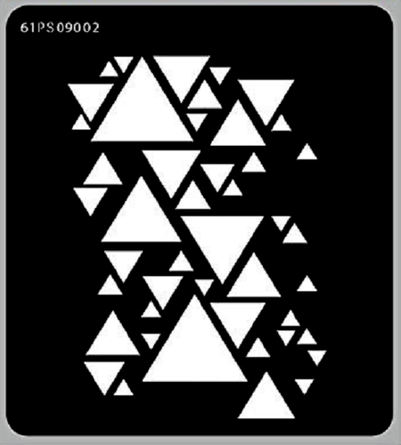 Geometric Stencils For Wall Painting Triangle Design Stencil Reusable ...