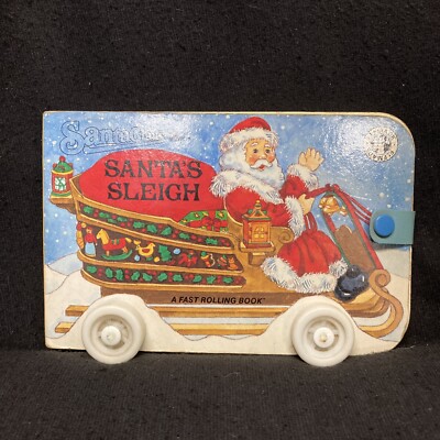 SANTA’S SLEIGH A Fast Rolling Book Santa Claus the Movie tie in 1985 ...
