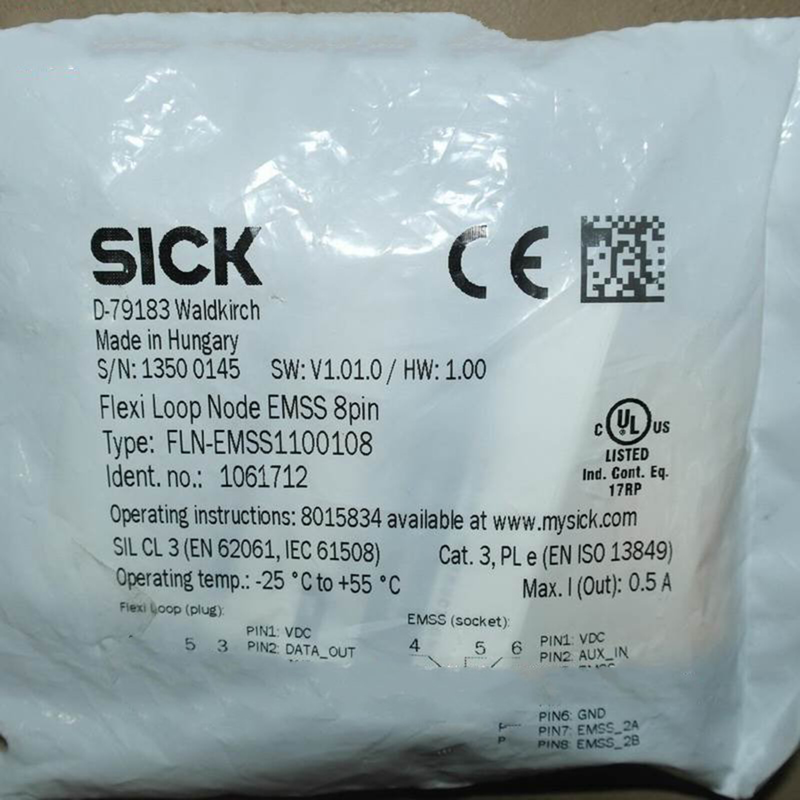 1 piece new sick for FLN-EMSS1100108 1061712 photoelectric sensor Free ...