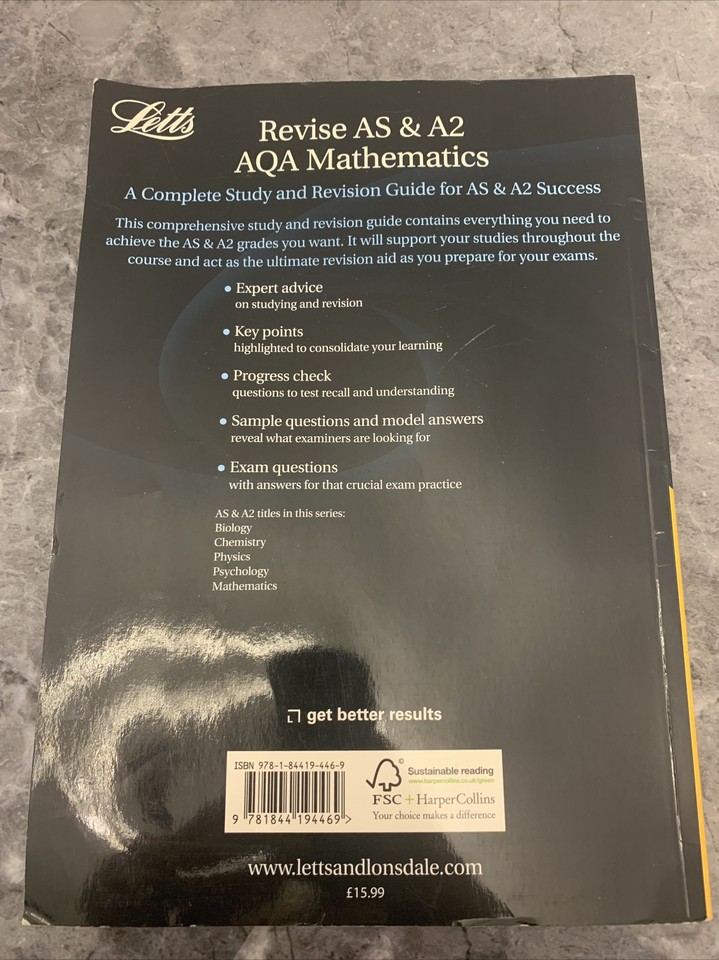 Revise AS A2 Complete Study Guide And Revision Guide AQA Mathematics ...