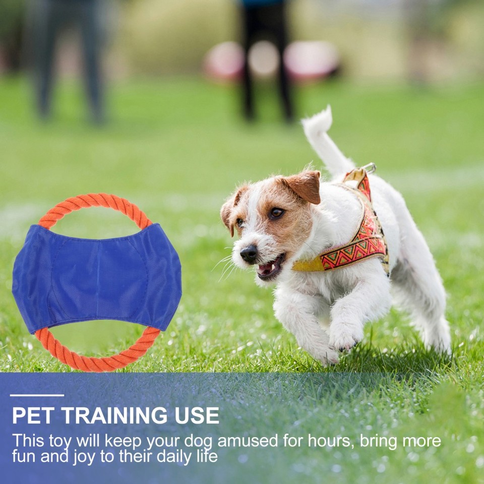 3pcs Dog Bite Train Toy Flying Plate Toy Wear-resistant Throwing Disc ...