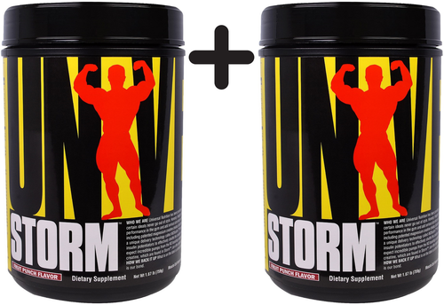 2 x Universal Nutrition Storm, Blue Raspberry - 750g (93,33 EUR/kg ...