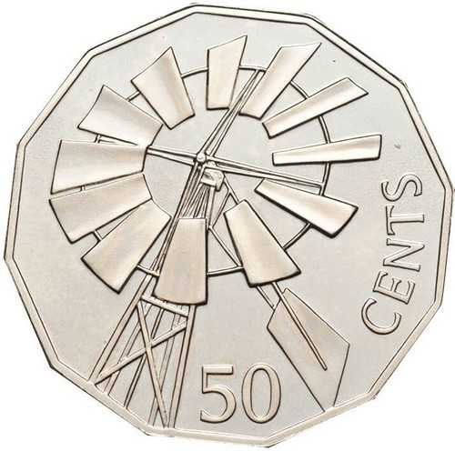 2002 AUSTRALIAN 50 CENT COIN-YEAR OF THE OUTBACK WINDMILL-in GOOD COND ...
