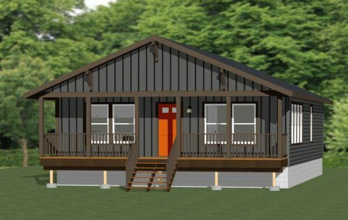 30x40 House -- 3 Bedroom 2 Bath -- 1,200 sq ft -- PDF Floor Plan ...