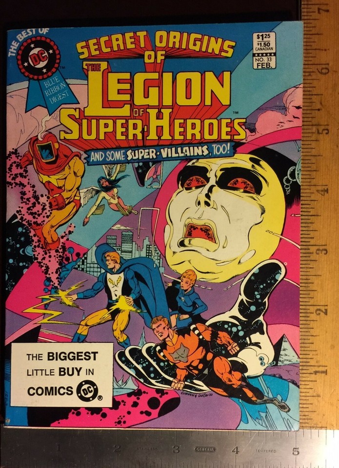 DC The Best Blue ribbon digest-Secret Origins Legion Super-Heroes Feb ...