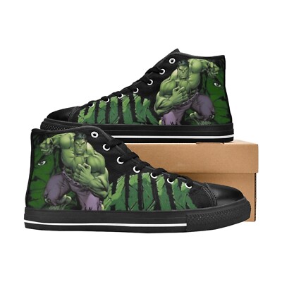 Custom Hulk High Tops Sneaker Canvas Women Shoes | eBay