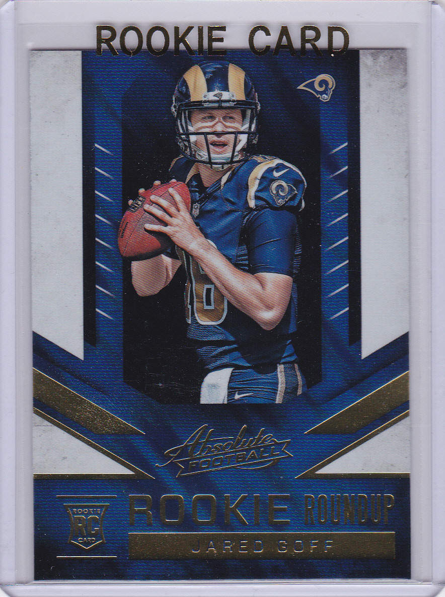 JARED GOFF ROOKIE CARD Absolute Football 2016 LOS ANGELELS RAMS NFL RC ...