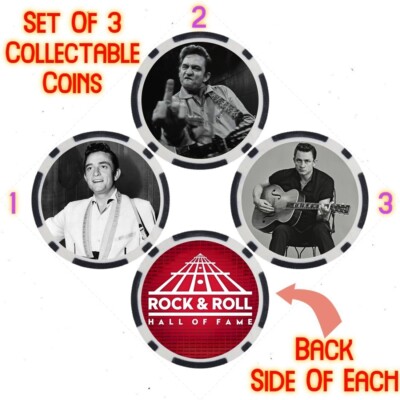 JOHNNY CASH - ROCK & ROLL HALL OF FAME - COLLECTABLE COIN SET | eBay