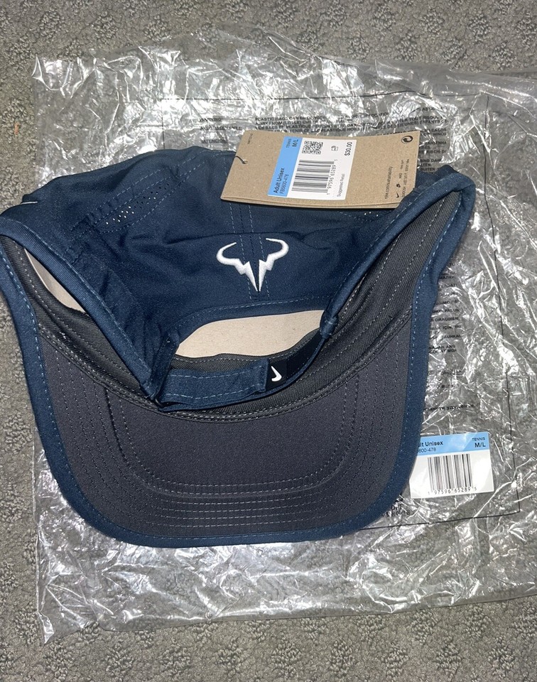 Nike Dri-Fit Rafa Nadal M/L Armory Navy Tennis Club Cap Dri Fit Hat ...