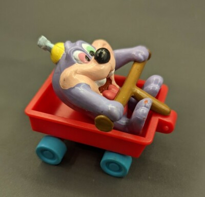 Vintage Tiny Toon Adventures DIZZY DEVIL Wagon Racer Toy 1990 Applause ...