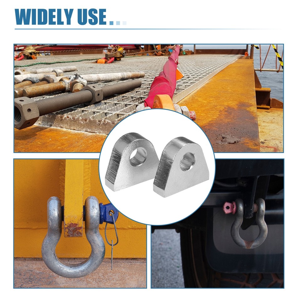Weld On Shackle Clevis Mount 1" Thick Steel 2pcs For Car Truck Tractor ...