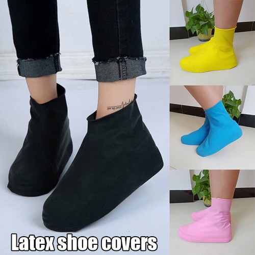 Shoe Cover Waterproof Silicone Non Slip Rain Water Rubber Foot Boot ...