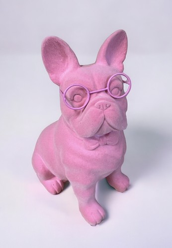 TARGET SPRITZ Valentines French Bulldog 8” Decor Flocked Bow Tie ...