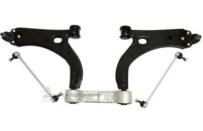FORD FIESTA ST150 05-08 FRONT SUSPENSION 2 WISHBONE ARMS + 2 ANTI ROLL ...