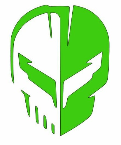 Corvette C8 Racing Jake Skull Logo Vinyl Sticker Decal 2.5" 4" 6" 8" 10 ...