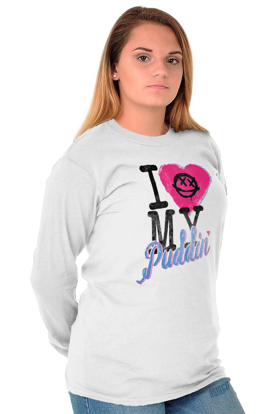 I Love Puddin Comic Book Hero Villain Nerd Long Sleeve T Shirt Tees For ...