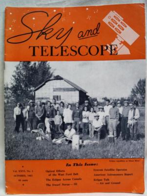 SKY AND TELESCOPE MAGAZINE OCTOBER 1963 VINTAGE ASTRONOMY SCIENCE ...
