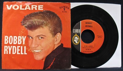 BOBBY RYDELL~Volare & I'd Do It Again~Picture Sleeve & 45-CAMEO #C-179 ...