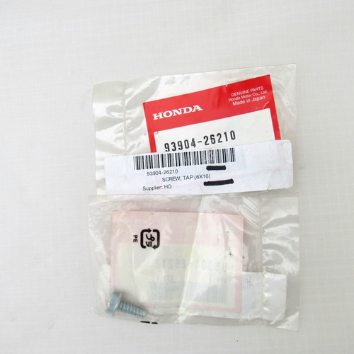 Honda OEM 6x16 Tapping Tap Screws 93904-26210 Set of 2 | eBay