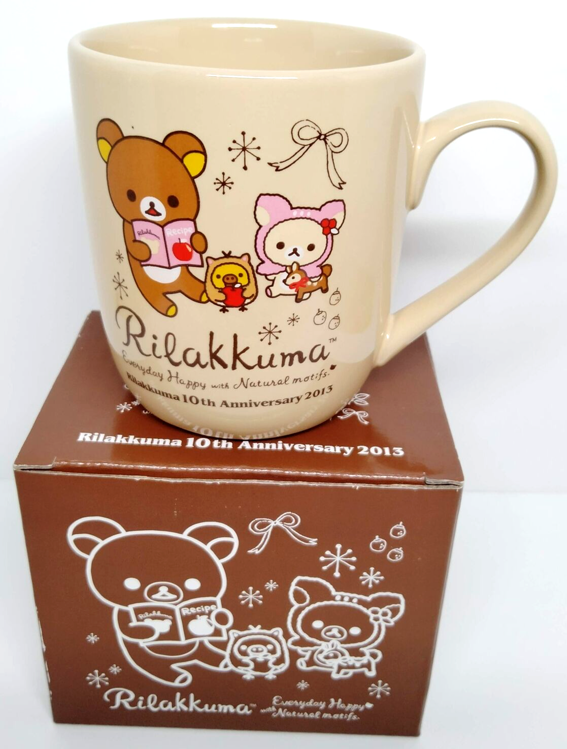 Rilakkuma Mug Cup Ceramic Teacup San-x Lawson Limited 10th Anniversary ...