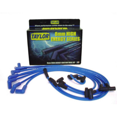 Taylor 64602, High Energy Spark Plug Wire Set, 8mm Blue, 90deg HEI for ...