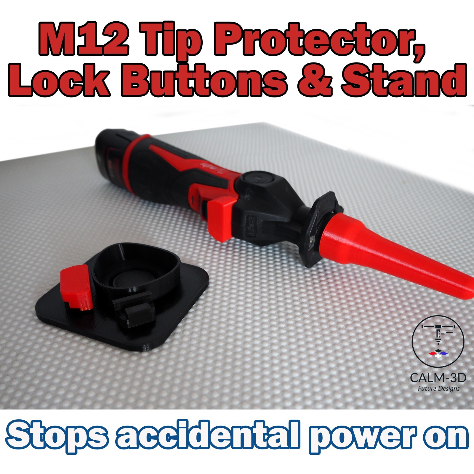 Milwaukee M12 Soldering Iron Tip Cover, 2 Power Button Locks & Stand ...