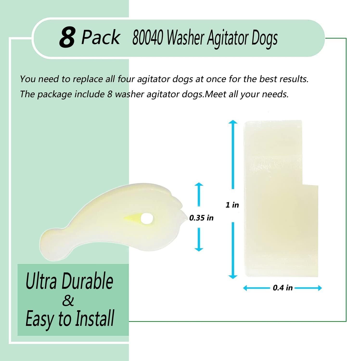 80040 Washer Agitator Dog Whirlpool Kenmore 70 80 90 110 Series Washing ...