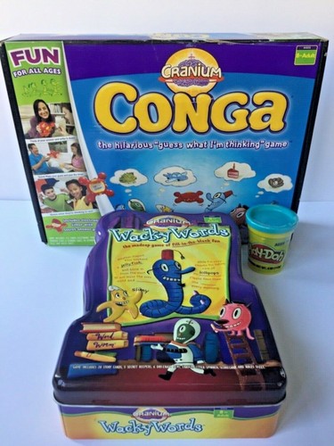 Lot Cranium Board Games Conga Wacky Words Complete Educational Home ...