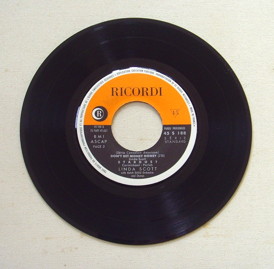 Linda Scott - Starlight, Starbright EP - 1962 RICORDI (VG+/VG+) France ...