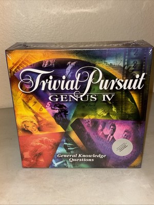 TRIVIAL PURSUIT Genus IV Edition Board Trivia Game Parker Brothers ...