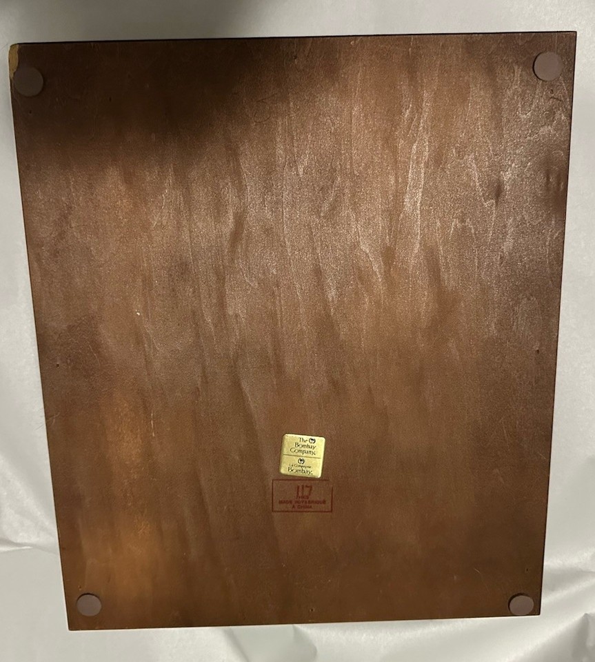 Bombay Company Wooden Lap Desk Stationary Writing Box 13.5” X 11.5 ...