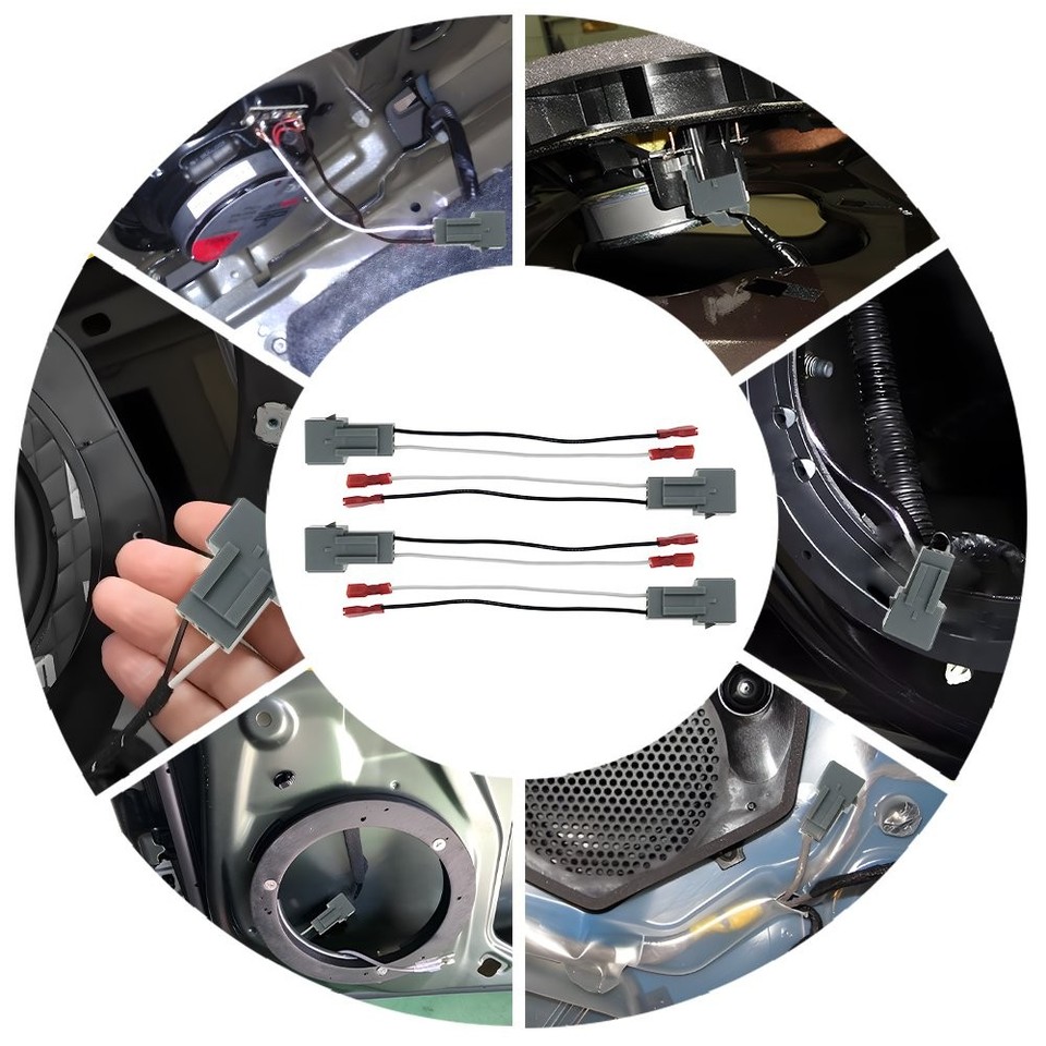 For Mazda 626 1993-2002 1993-1997 MX6 4x Speaker Wire Adapter Harness ...
