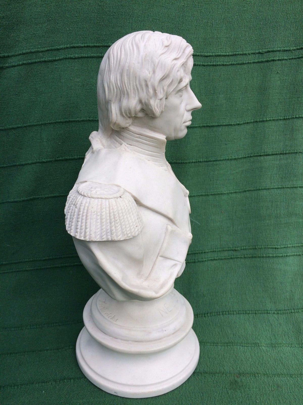 Lord Horatio Nelson bust reconstituted white marble signed Fredericks ...