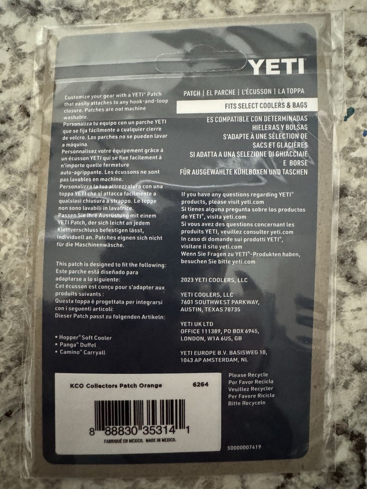 YETI Tundra Collectors Patch King Crab Orange Cooler Limited | eBay