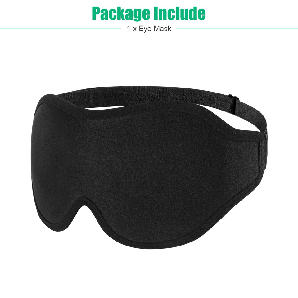 3D Travel Silk Eye Mask Sleeping Soft Padded Shade Cover Rest Relax ...