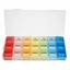 US 7 Day 28 Hole Medicine Pill Week Tablet Sort Organizer Storage ...