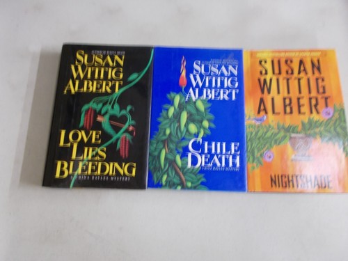 3 SUSAN WITTIG ALBERT # HC W/DJ CHINA BAYLES MYSTERY NIGHTSHADE ...