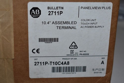 NEW IN BOX 2711P-T10C4A8 ALLEN BRADLEY PANELVIEW PLUS MONITOR FREE SHIP ...